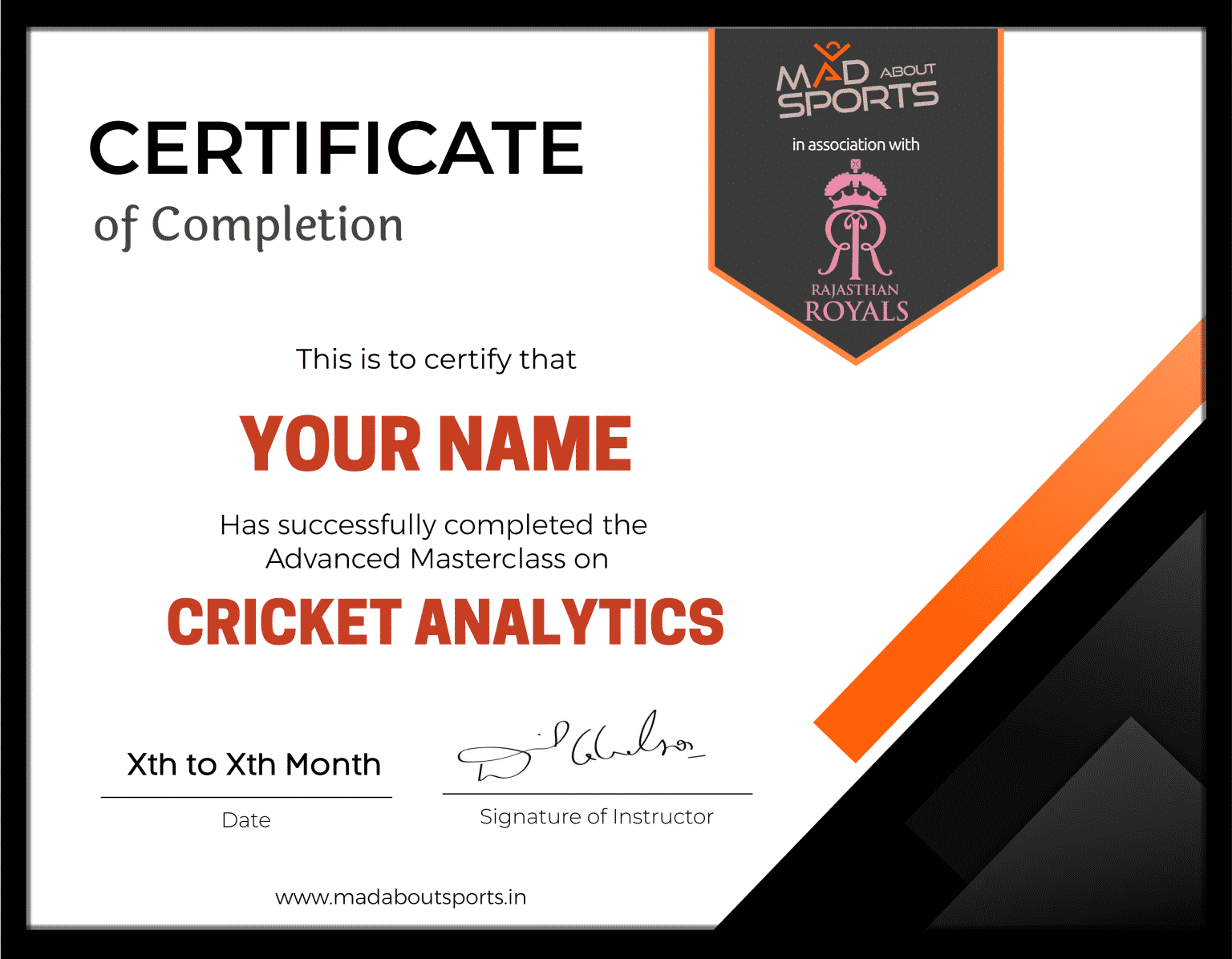 Advanced Cricket Analytics Masterclass - Mad About Sports